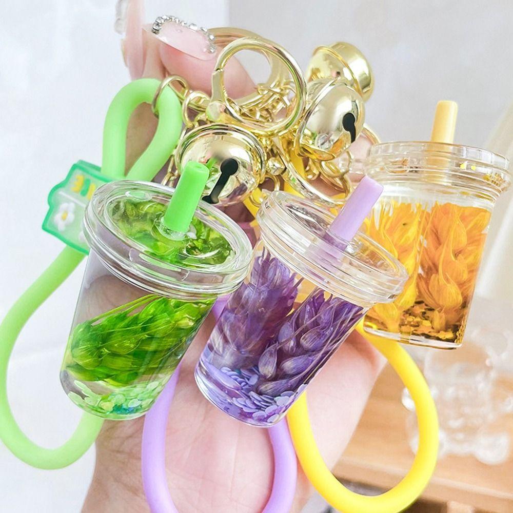 Buy Accessories Key Ring Women Kids Liquid Oil Keychains Floating Key ...