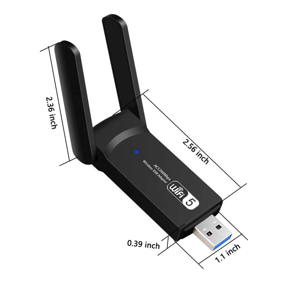 Buy PEEAC 1200Mbps Long Range USB WiFi Adapter 2.4G / 5GHz USB 3.0 WiFi ...