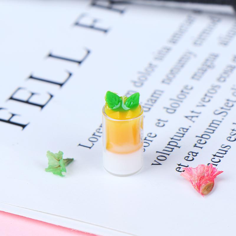 Buy Dollhouse Miniature Mango Pudding Simulated Mini Model Toy at ...