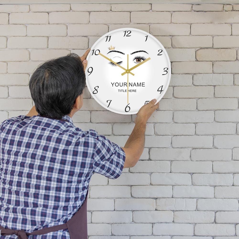 Satın alın Eyelashes Extensions Beauty Salon Studio Custom Wall Clock ...