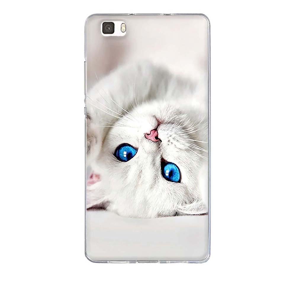 Buy Cute Cat Pattern Silicone Soft TPU Rubber Phone Back For Alcatel ...