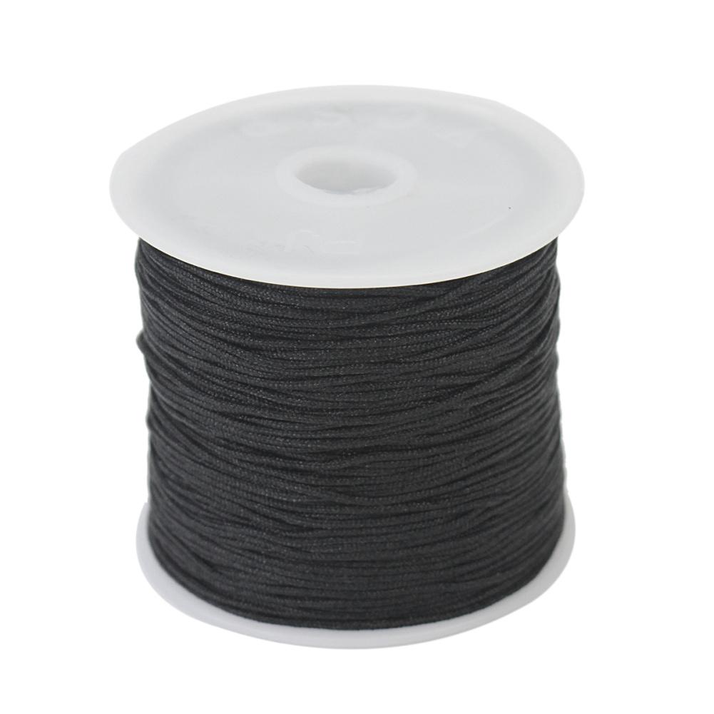 Black 40M Nylon Beading Wire Thread Stretching Fishing Cord Thread ...
