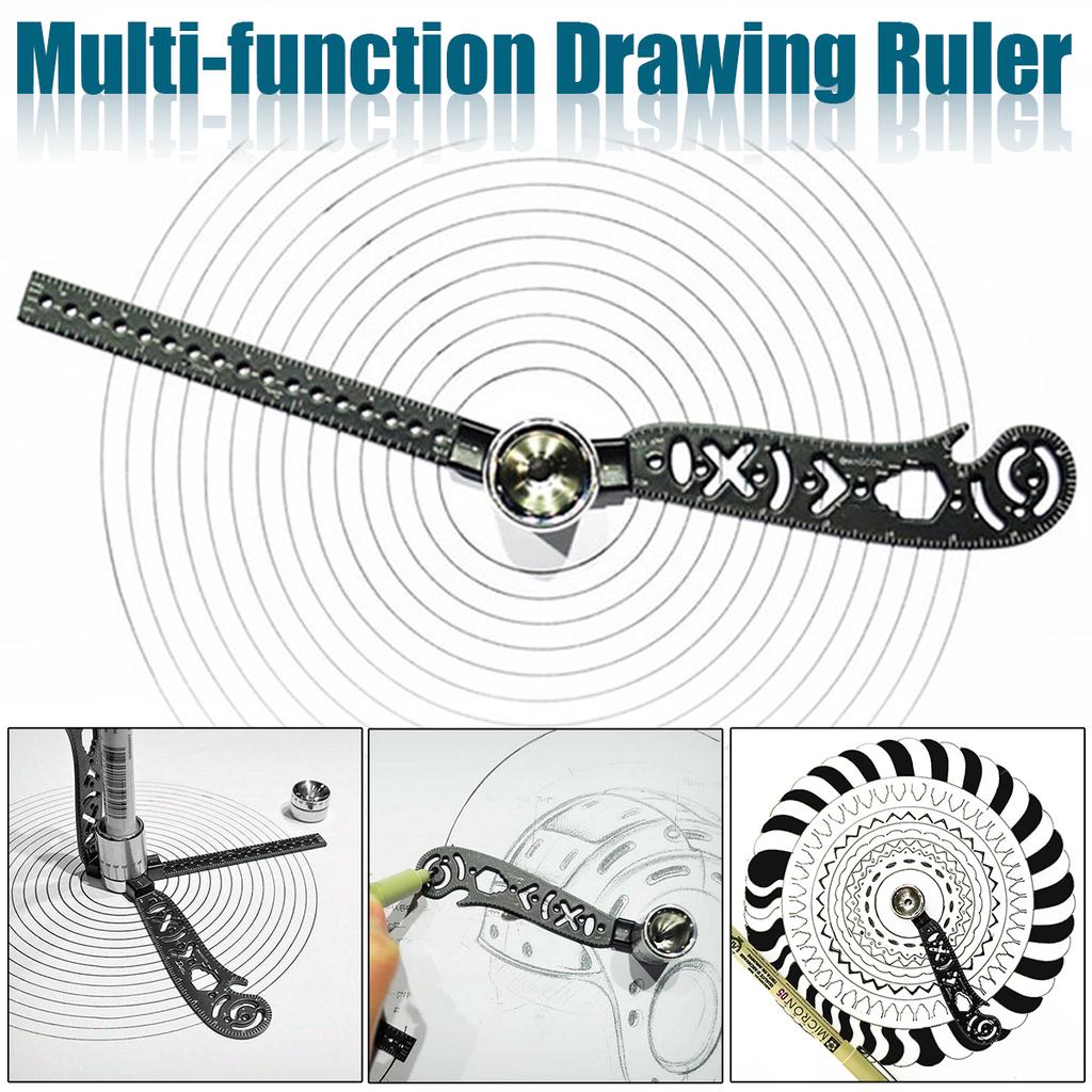Buy Multi-Function Versatile Design Drawing Tool Curved Ruler Mini ...