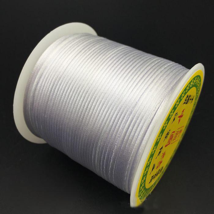 Buy Soft Nylon Satin Rattail Silk Macrame Cord Beading Cords Threading ...