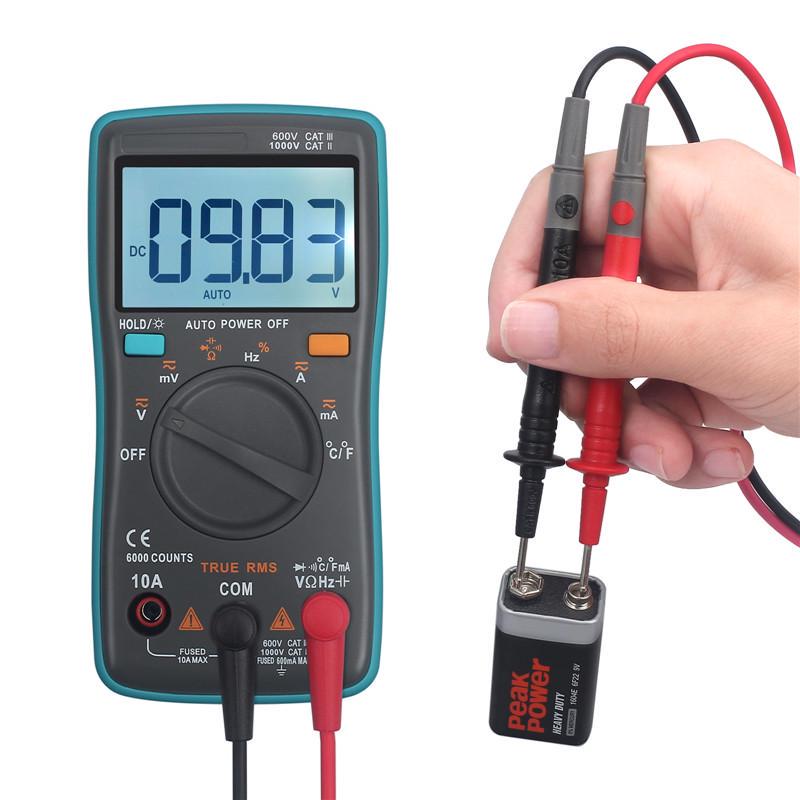 Buy Mini Auto Range Digital Multimeter 6000 Counts TRMS Compact ...