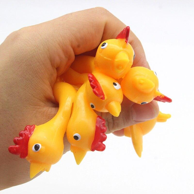 Buy 5pcs Kids Finger Catapult Chick Toy Adult Elastic Stretch Rubber ...