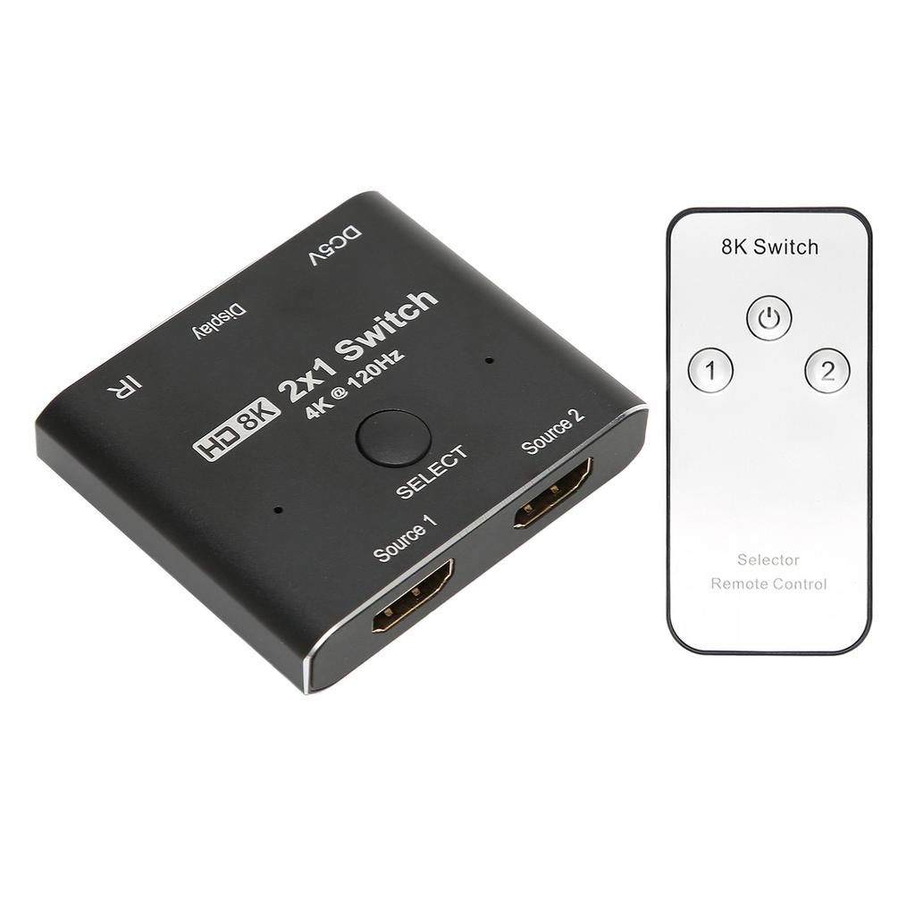 Buy HD Multimedia Interface 2.1 Switch 2 in 1 Out 8K At 60Hz 4K At ...