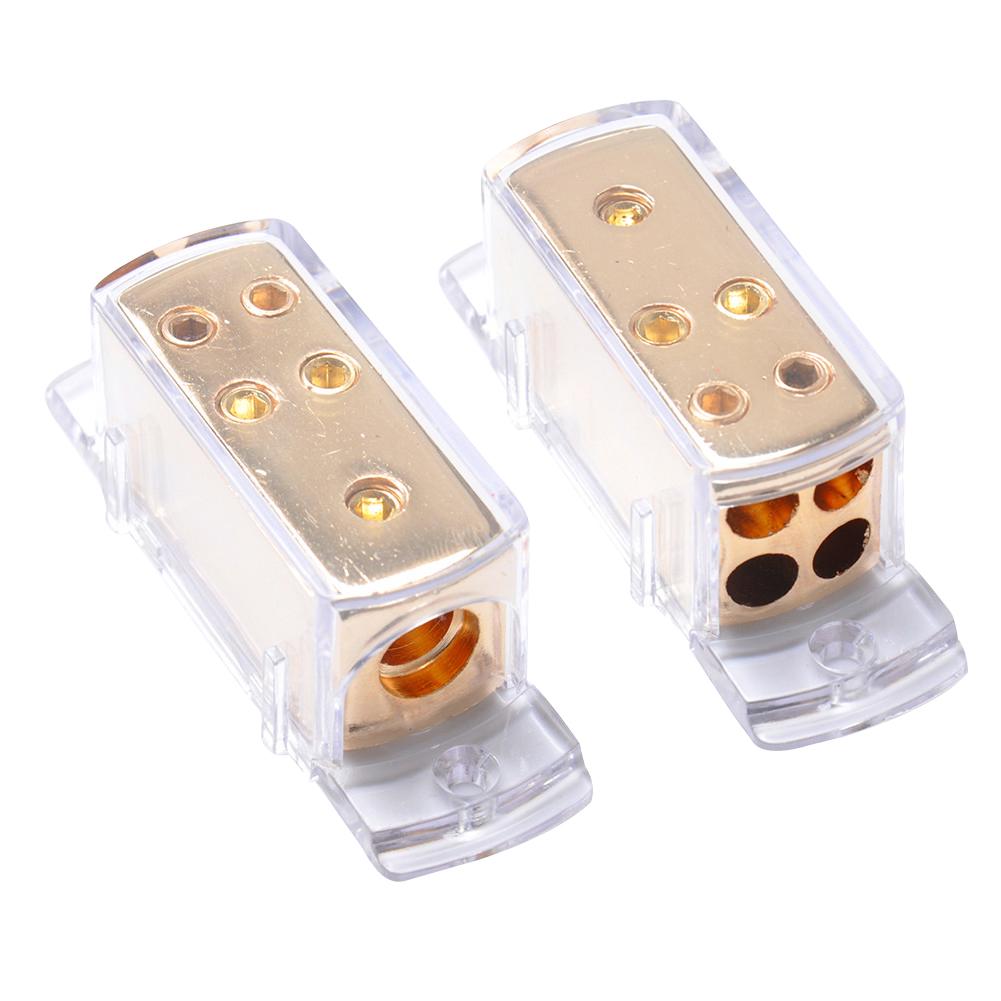 Buy 4-Way Car Audio Stereo Amp Power/Ground Cable Splitter Distribution ...