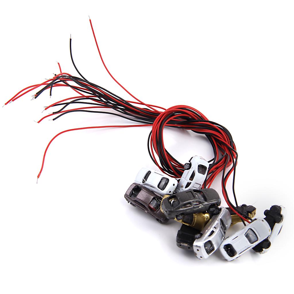 10pcs Model Cars with Light for Scenery Layout or Diorama 12V uygun ...