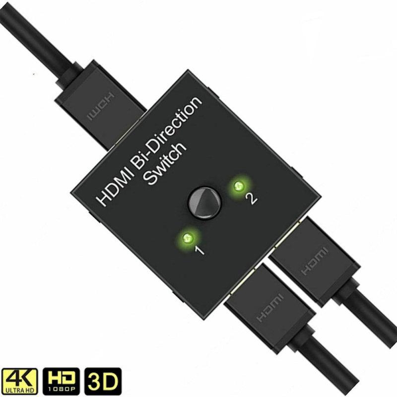 Buy Hdmi-compatible Bi-directional Splitter Switch 1 In To 2 Out Or 2 ...
