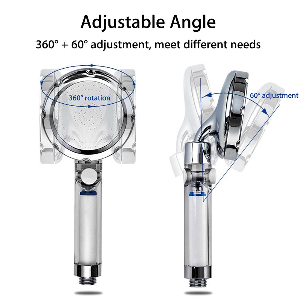 Buy 360°Rotation Shower Bath Head Adjustable High Pressure Handheld ...