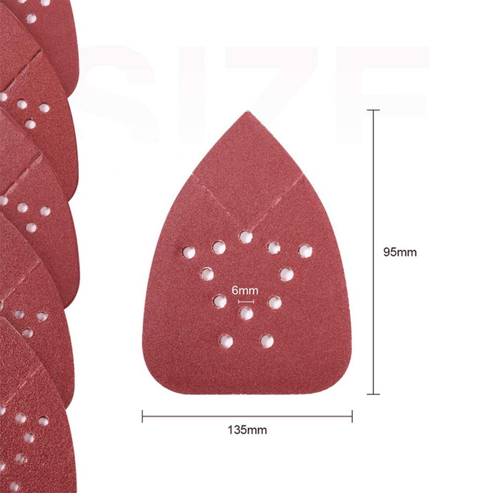 Buy 50PCS 133*95MM Mouse Sandpaper 60/80/120/150/220 Grit Triangle ...