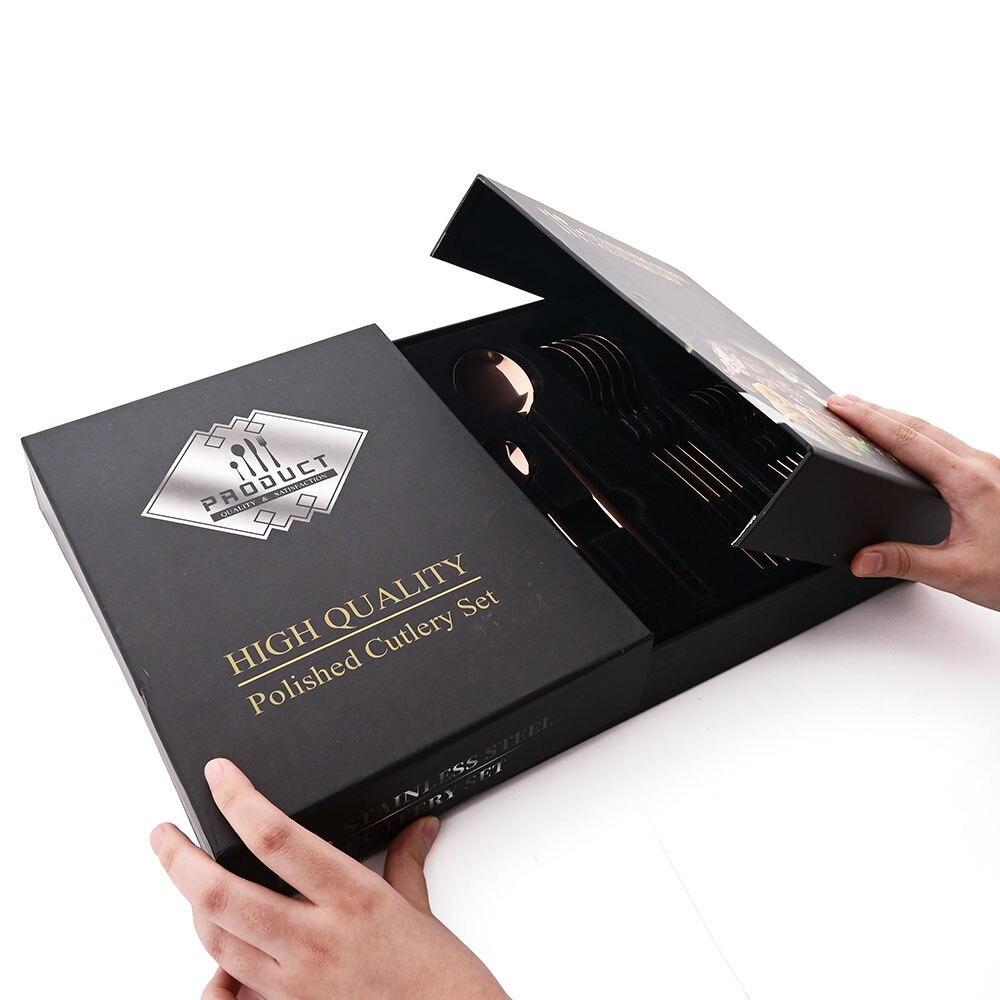 Cheap 24Pcs Dinnerware Set With Gift Box Knife Fork Spoon Dinner ...