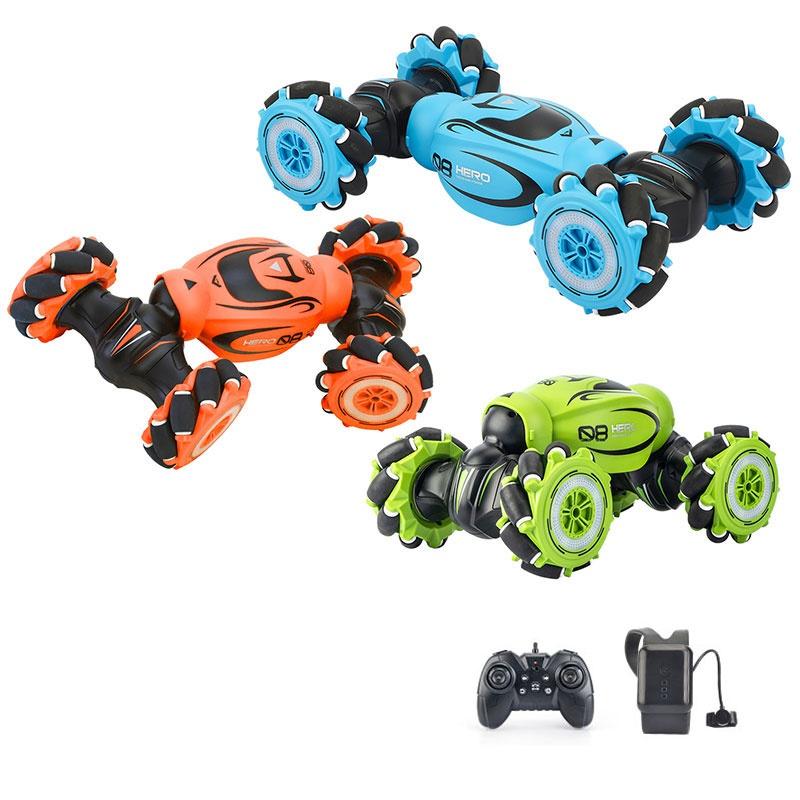 Buy Double Remote Control Toys 2.4G Twisting Drift RC Stunt Car 4wd ...