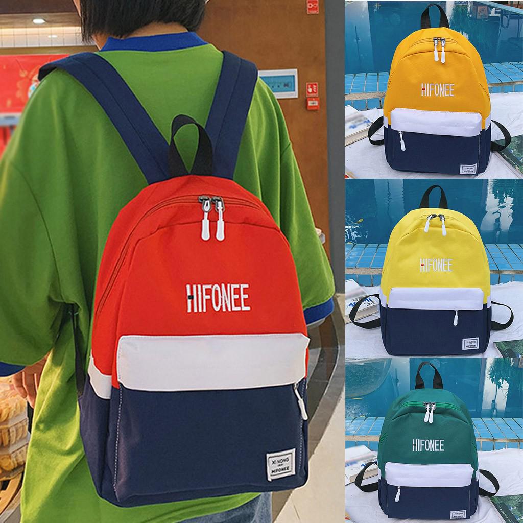 Buy Fashion Women's Zipper Multi-Function Large Capacity Nylon Backpack ...