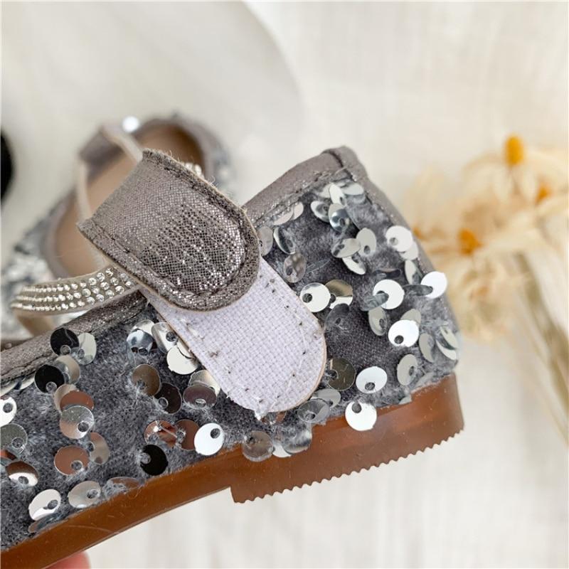 Buy Girls' Fashion Flat Shoes With Sequins And Soft Soles at affordable ...