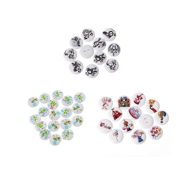 100PCS Colorful Cute Decorative Buttons Children Buttons for Sewing ...