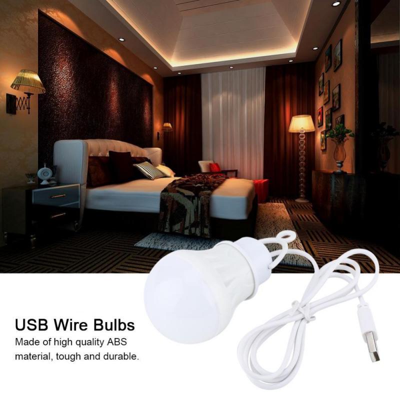 Buy 3W USB Wire Bulbs Lighting Low Consumption Energy Saving Lamps for ...