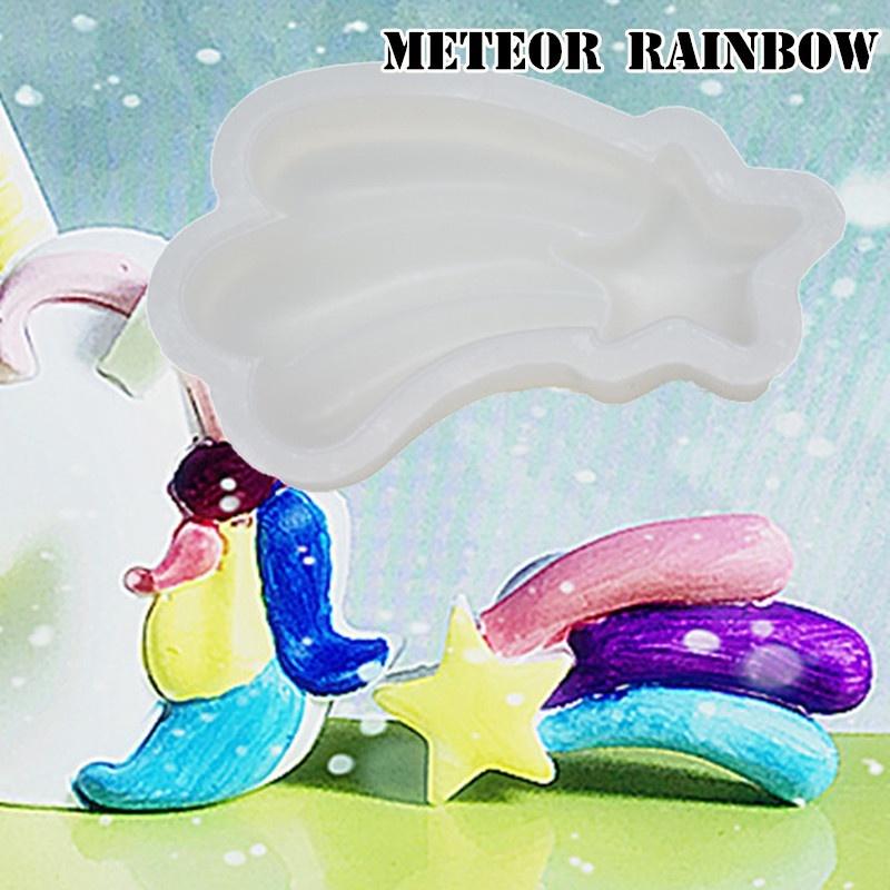 Buy 1PC Meteor Rainbow Silicone 3D Chocolate Cake Candy Baking Mold at ...