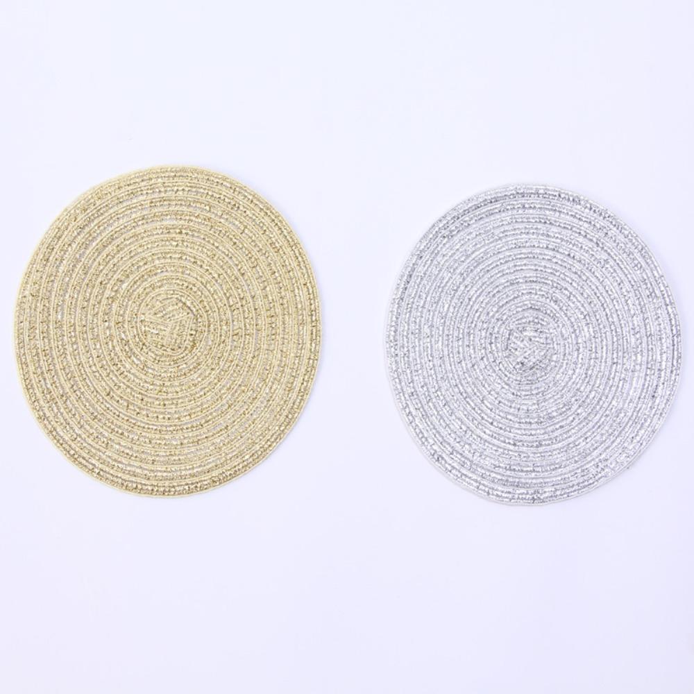 Cheap Braided Woven For Dining Table Stain Resistant Round Placemats ...