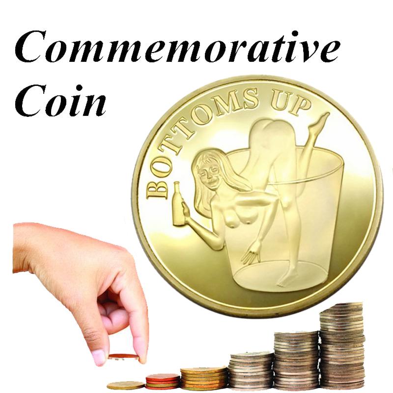 Buy Fashion Unisex Round Shape Sexy Woman Commemorative Coin at ...