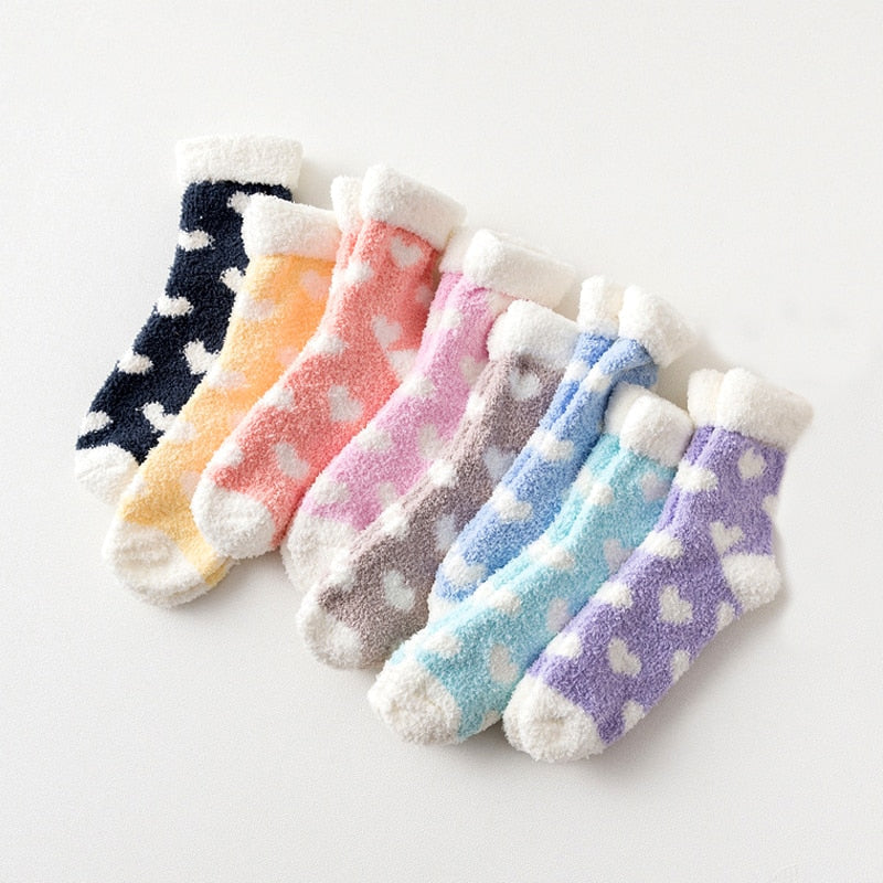 Buy Candy Warm Lady Heart Cute Winter Kawaii Thick Casual Women Socks ...
