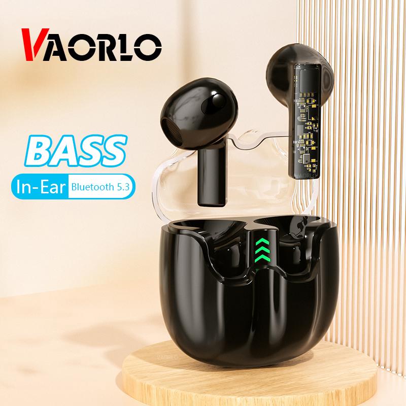 Buy VAORLO Mini In-Ear Bluetooth 5.3 Wireless Earphones Bass Noise Reduction Earphones In-Ear ...