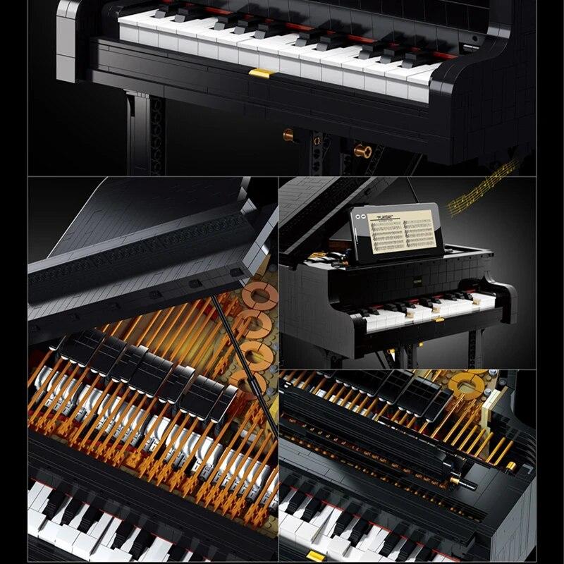 Cheap 3662Pcs MOC GRAND PIANO Model High-Tech Toy Building Blocks Brick ...