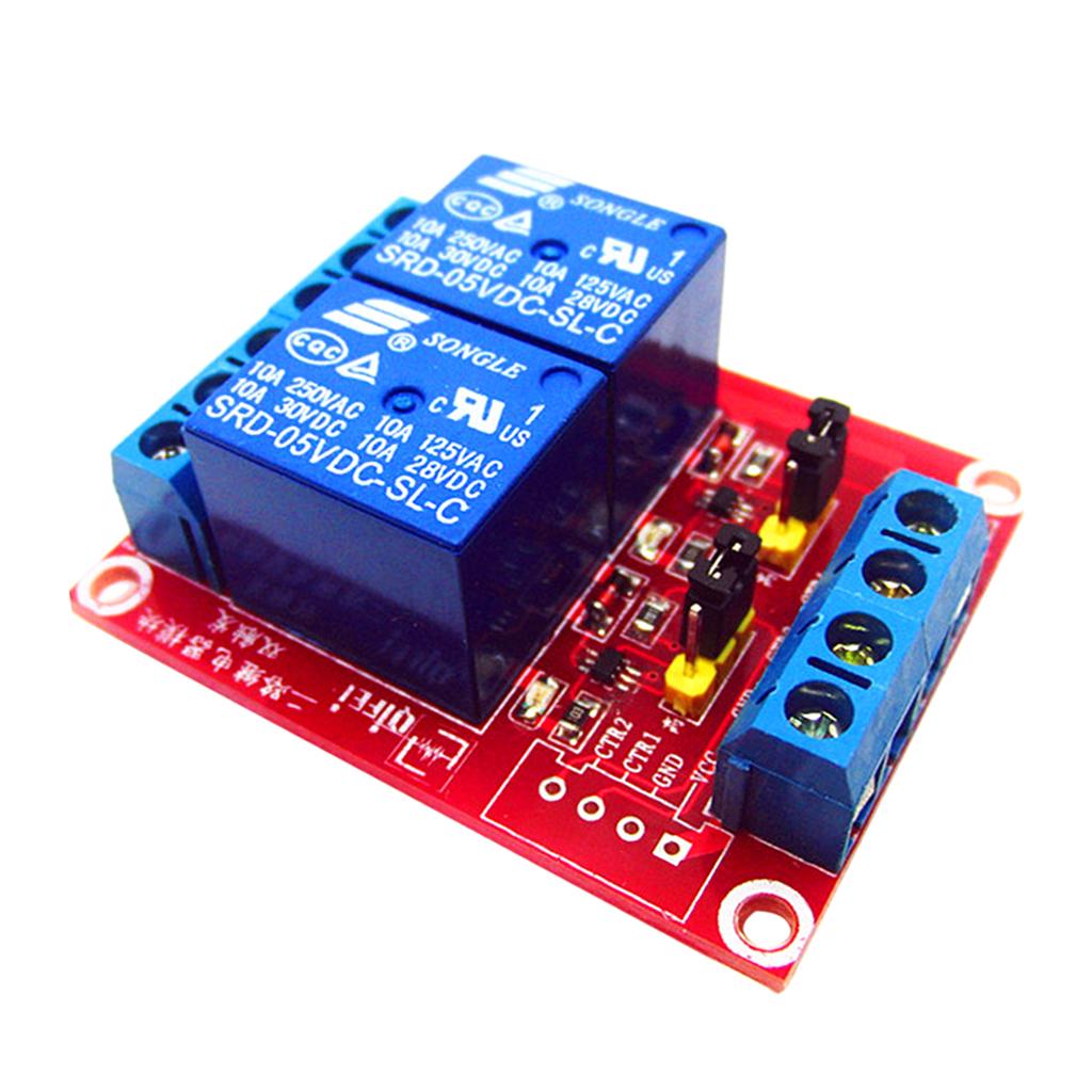 Buy 24V 2 Channel Relay Module Interface Board High/Low Level Trigger ...