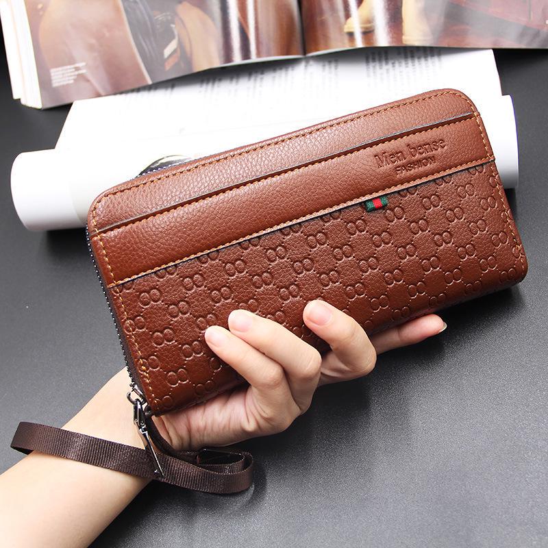 Buy Men's Wallet Long Large Capacity Multi-function Fashion Zipper ...