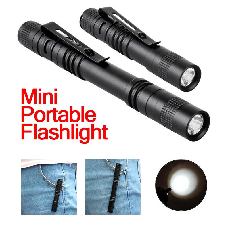 Buy CREE Q5 LED Black Tactical Flashlight 3000LM Super Bright Torch ...