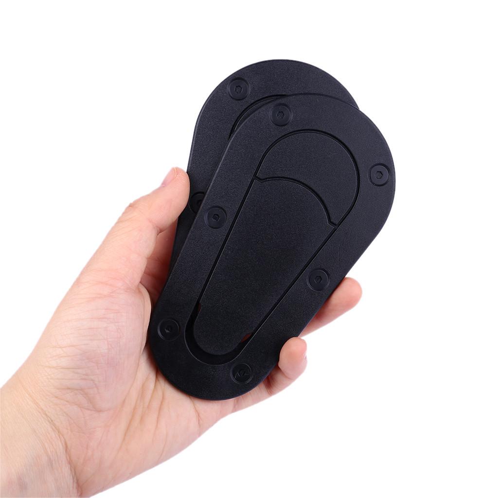 Buy (Adapter)New 2PC Car Bonnet Lock Stickers Black Decorative Lock ...