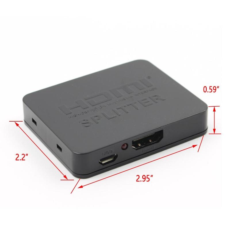 Buy 1X2 high definition multimedia interface Splitter 1 to 2 high ...