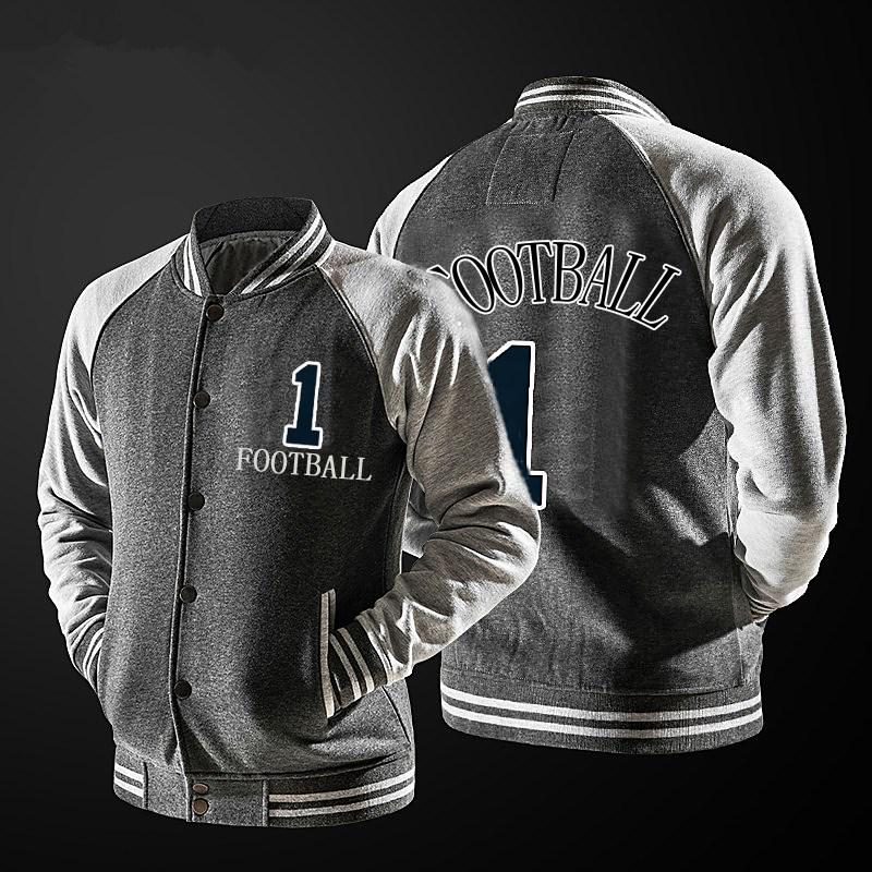 Buy Mens Baseball Uniform Jackets Fashion Football NO.1 Printed ...