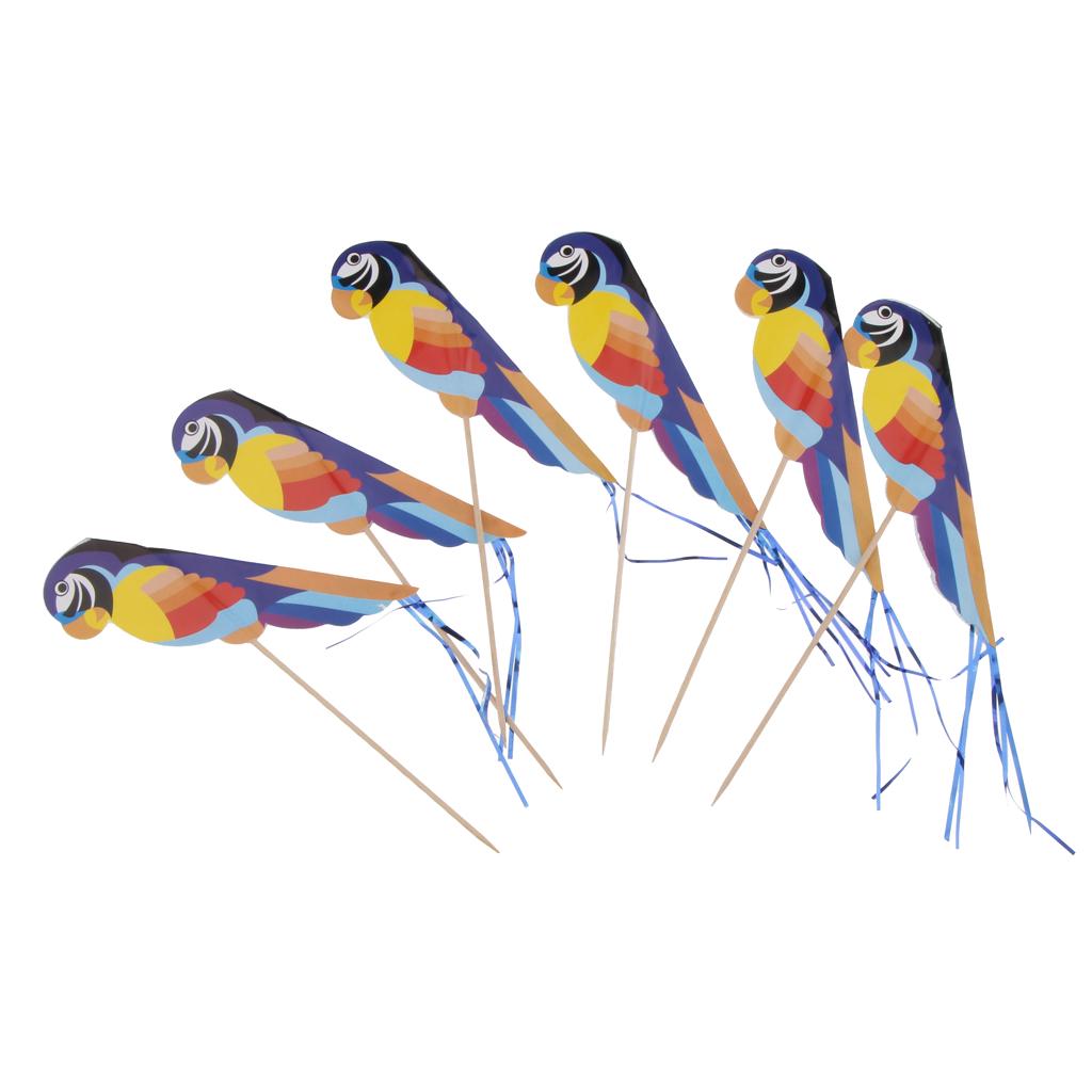 Buy 50pcs Foil Parrot Fruit Sticks Cocktail Picks Party Table ...