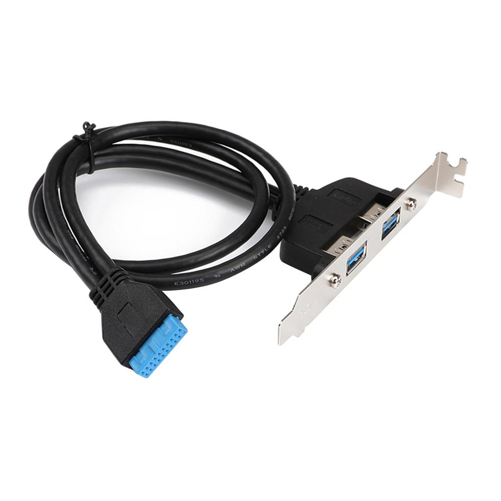 Buy Dual USB 3.0 Female Rear Back Panel To Motherboard 20pin Connector ...