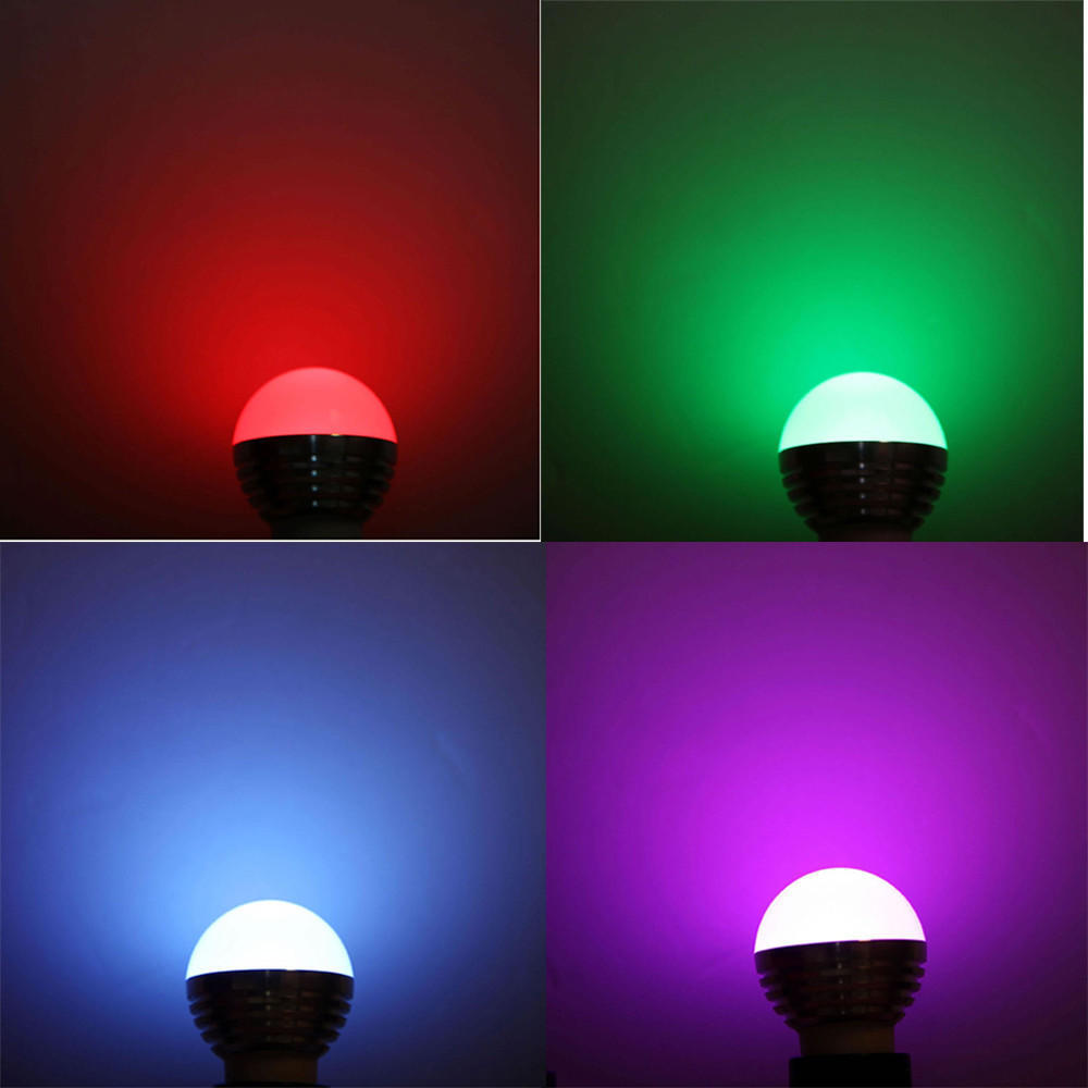 Buy 16 Colors RGB LED Bulb Christmas Decor LED Night Light E27 3W ...
