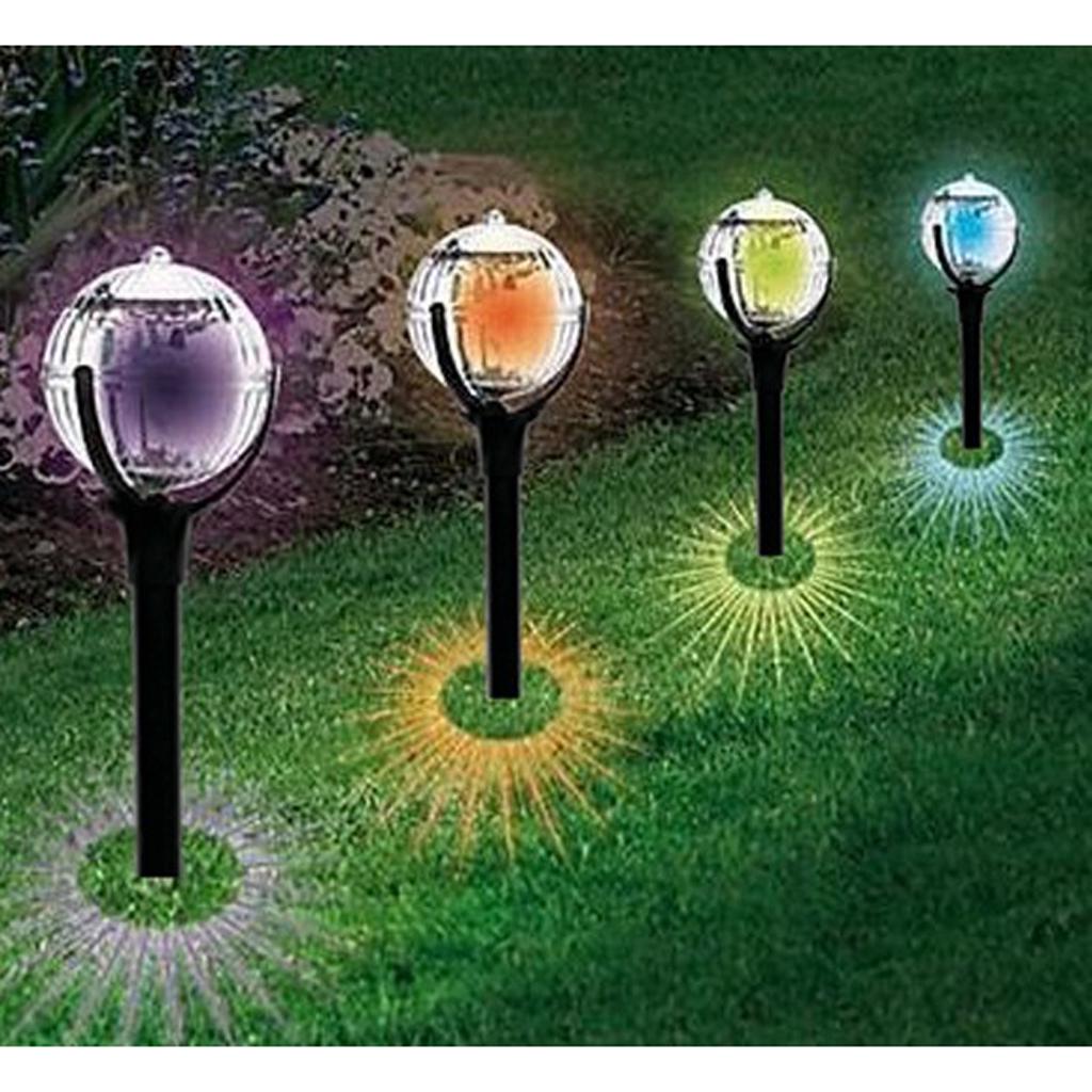 Buy Creative LED Colorful Changing Solar Power Ball Garden Stake ...