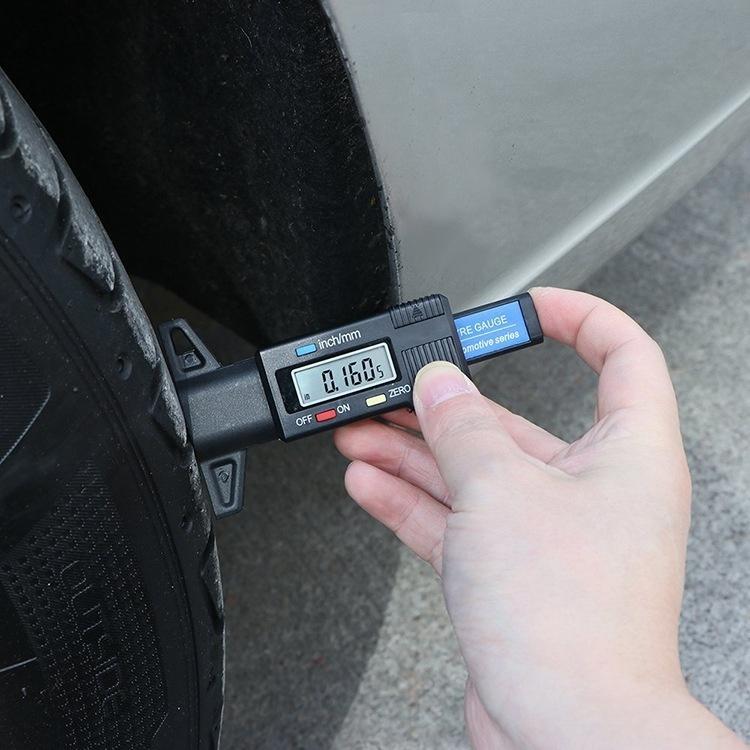 Cheap Digital Tire Pattern Depth Ruler 0-25mm Tire Wear Detection Car ...