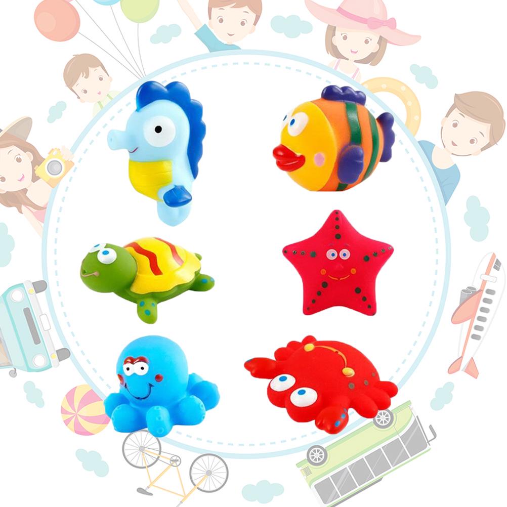 Buy 6pcs Creative Cute Ocean Life Beautiful Toy Bath Toy Set Water Toy ...