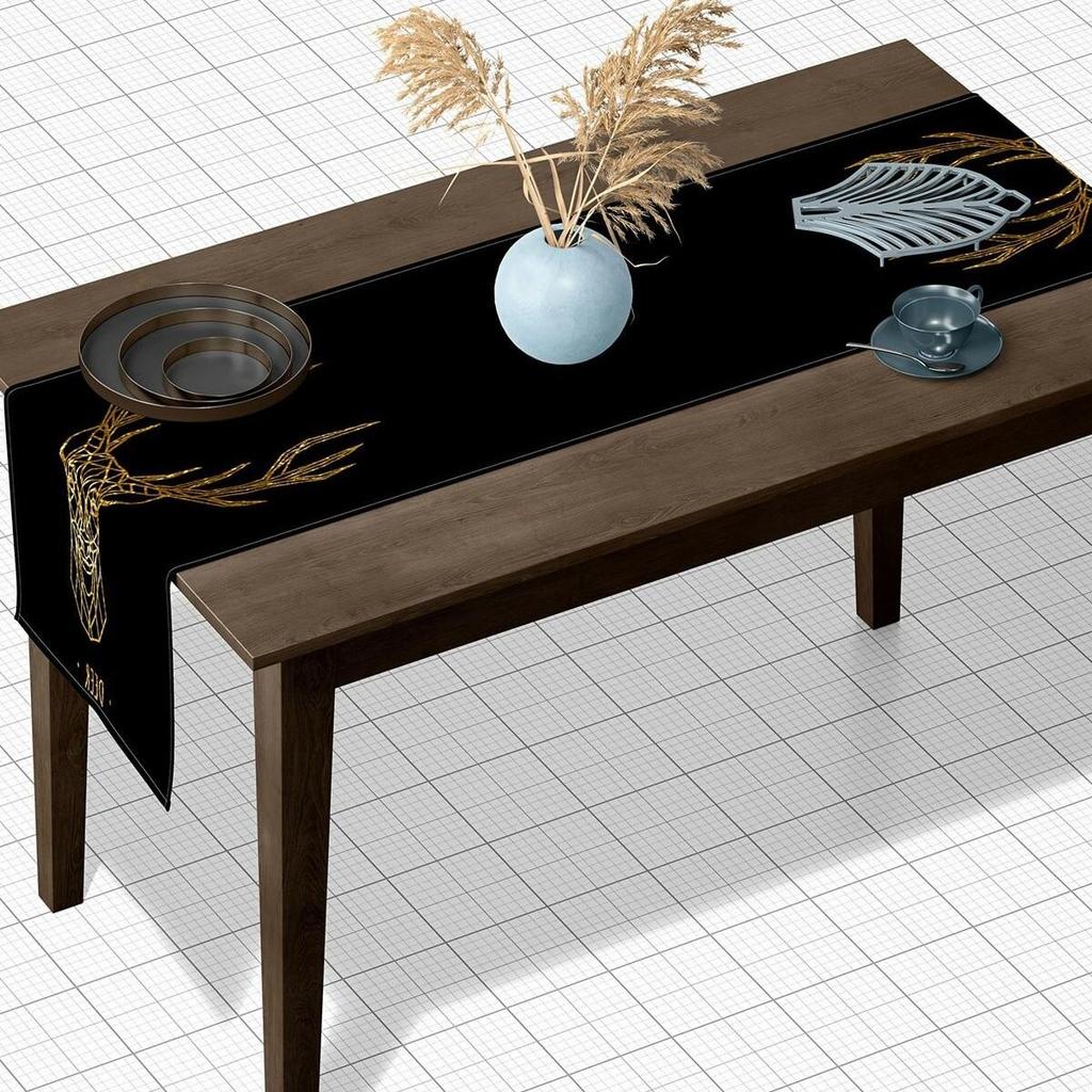 Buy Home Premium Decorative Digital Printed Table Top Runner Cover New ...