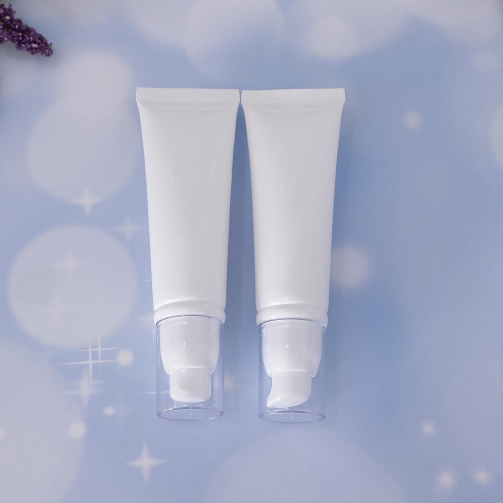 Buy 2 Pieces Empty Portable Tubes Cosmetic Cream Lotion Travel Bottle ...