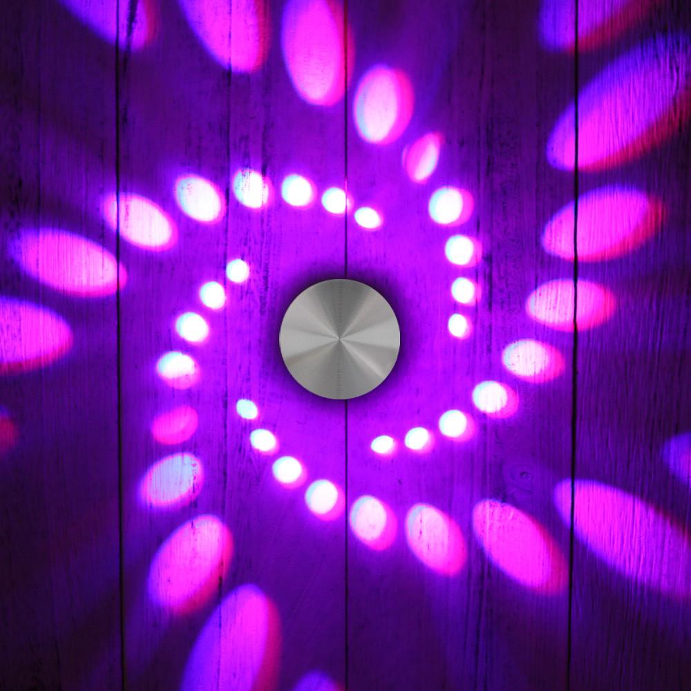 Buy Colorful RGB Spiral Hole Wall Lamp Surface Install LED Light ...
