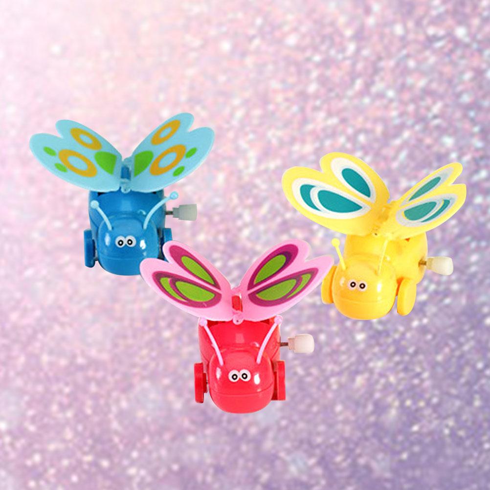 Buy 3pcs Wind-up Butterfly Cute Plastic Cartoon Funny Toy Clockwork ...