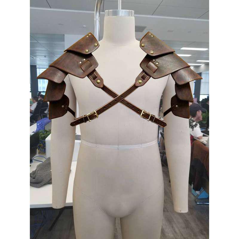Buy Steampunk Vintage Leather Breastplate Spartacus Leather Shoulder ...