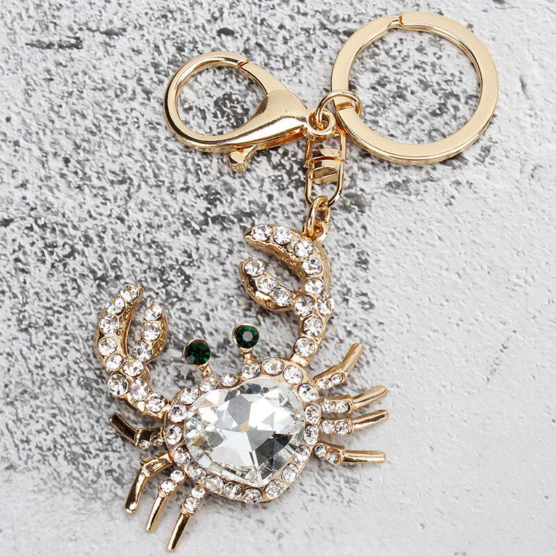 Buy Bag Hanging Ornaments Keyring Keychain Rhinestone Key Chain Small ...