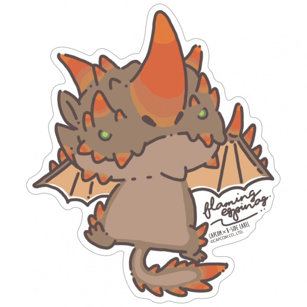 Monster Hunter CAPCOM x B SIDE LABEL Sticker Monster Hunter Flaming ...