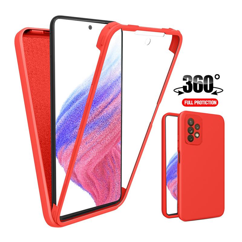 Buy 360 Luxury Liquid Silicone Phone Case for Samsung Galaxy A23 A33 A53 A73 A13 A22 A32 A52 A72 ...