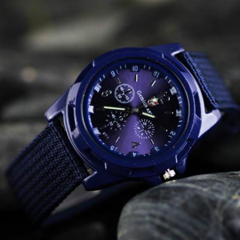 Buy Quartz Watch Army Soldier Military Canvas Strap Fabric Analog Wrist ...