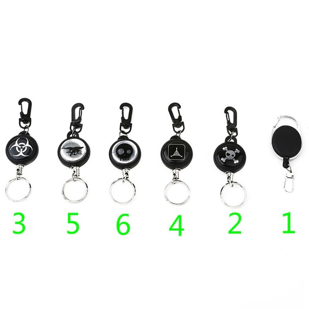 Buy Keychain Mini Outdoor Safety Buckle Retractable Rope Key Chain Anti ...